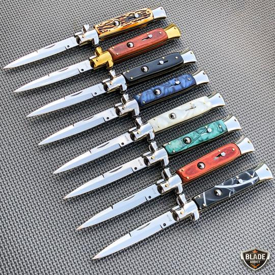 Italian Stiletto Pocket Knife | MEGAKNIFE WHOLESALE